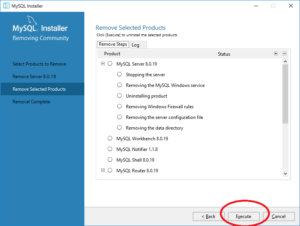 【Windows】MySQLをアンインストールする手順